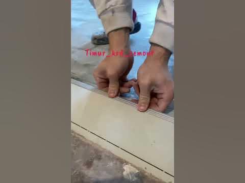 Порог между плиткой и ламинатом. Стык между керамогранитом и ламинатом ...