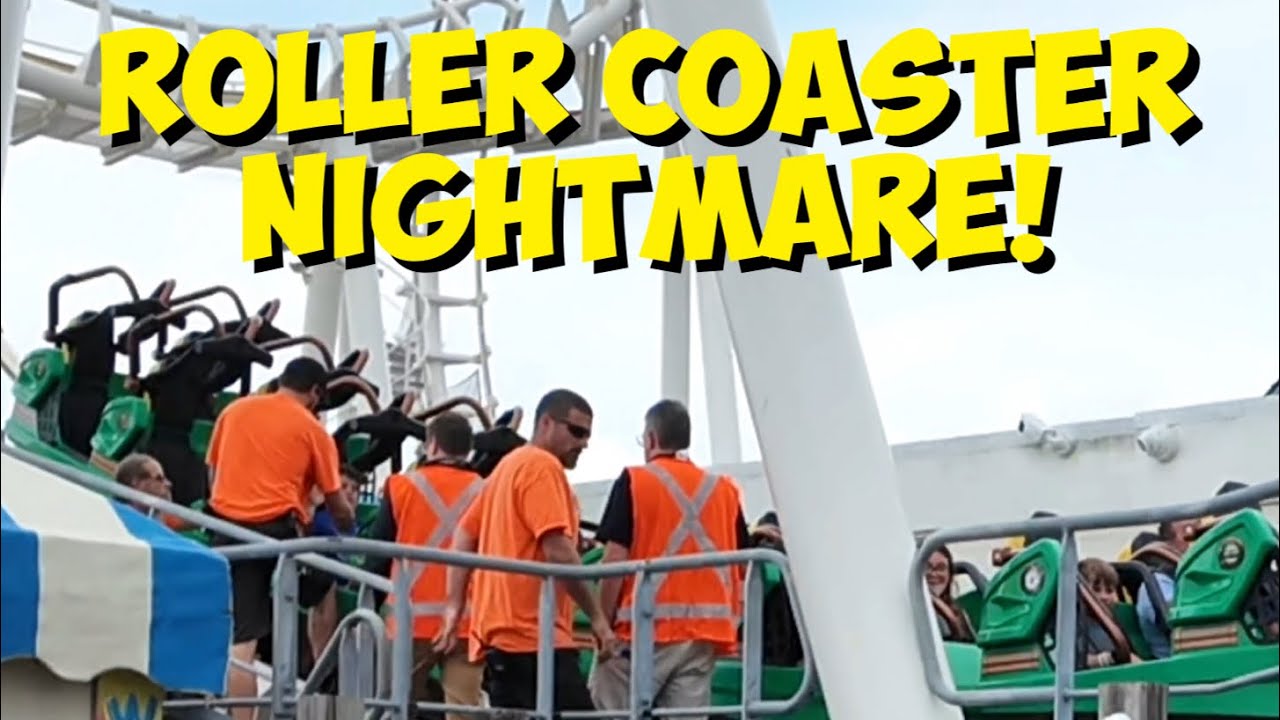 WILDWOOD BOARDWALK TOUR GONE WRONG! STUCK ON A ROLLER COASTER - YouTube