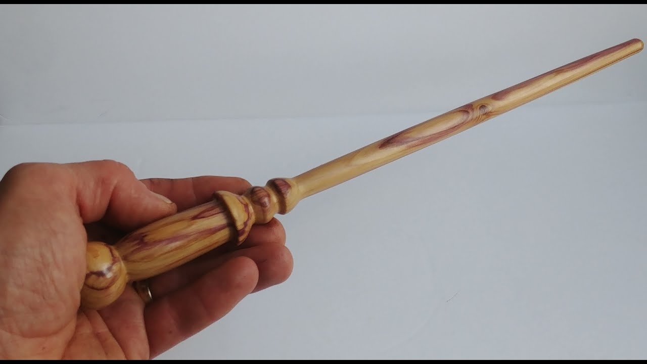 How to turn a magic wand on a lathe - YouTube