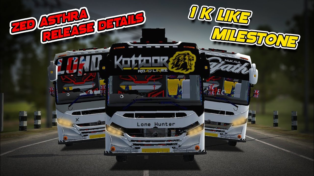 Zed asthra | Release Details | 1K Milestone | Bussid | Tourist bus mod ...