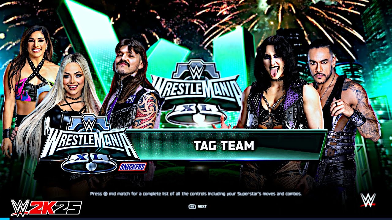 Dominik Mysterio & Liv Morgan vs Terror Twins - Tag Team Elimination ...