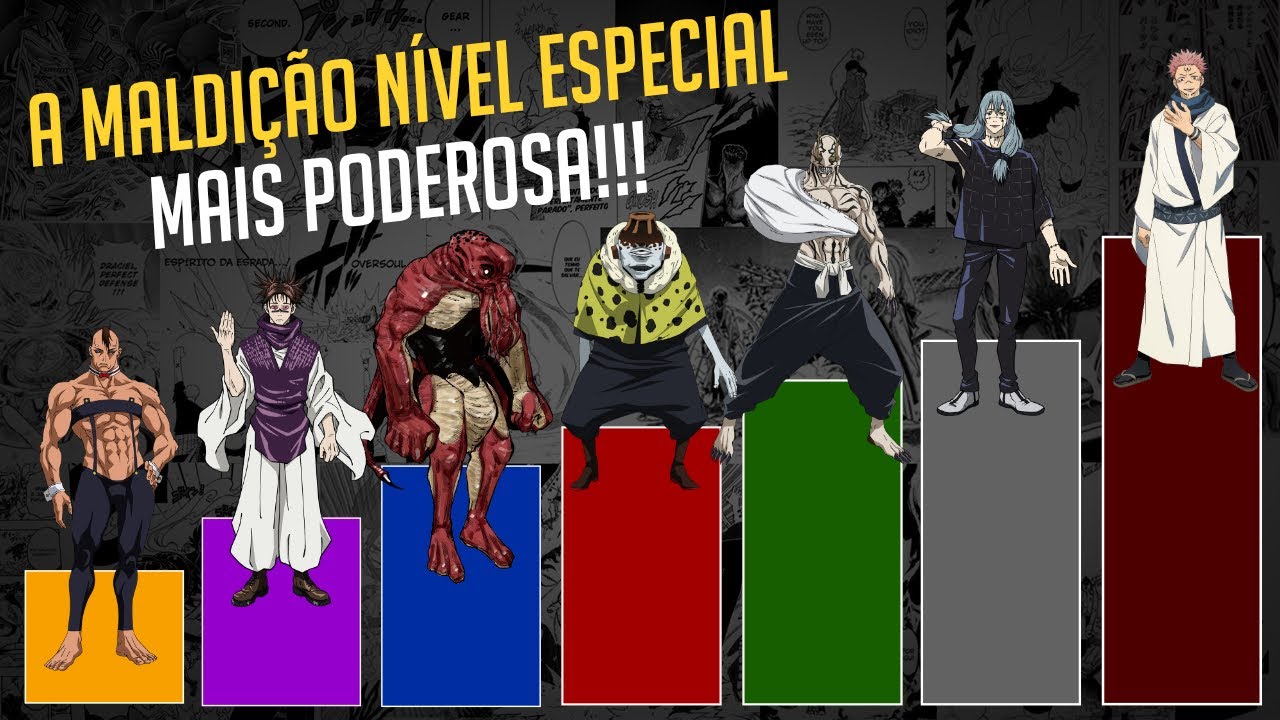 MALDIÇÕES ESPECIAIS NÍVEIS DE PODER | JUJUTSU KAISEN | Nerd Sensei ...
