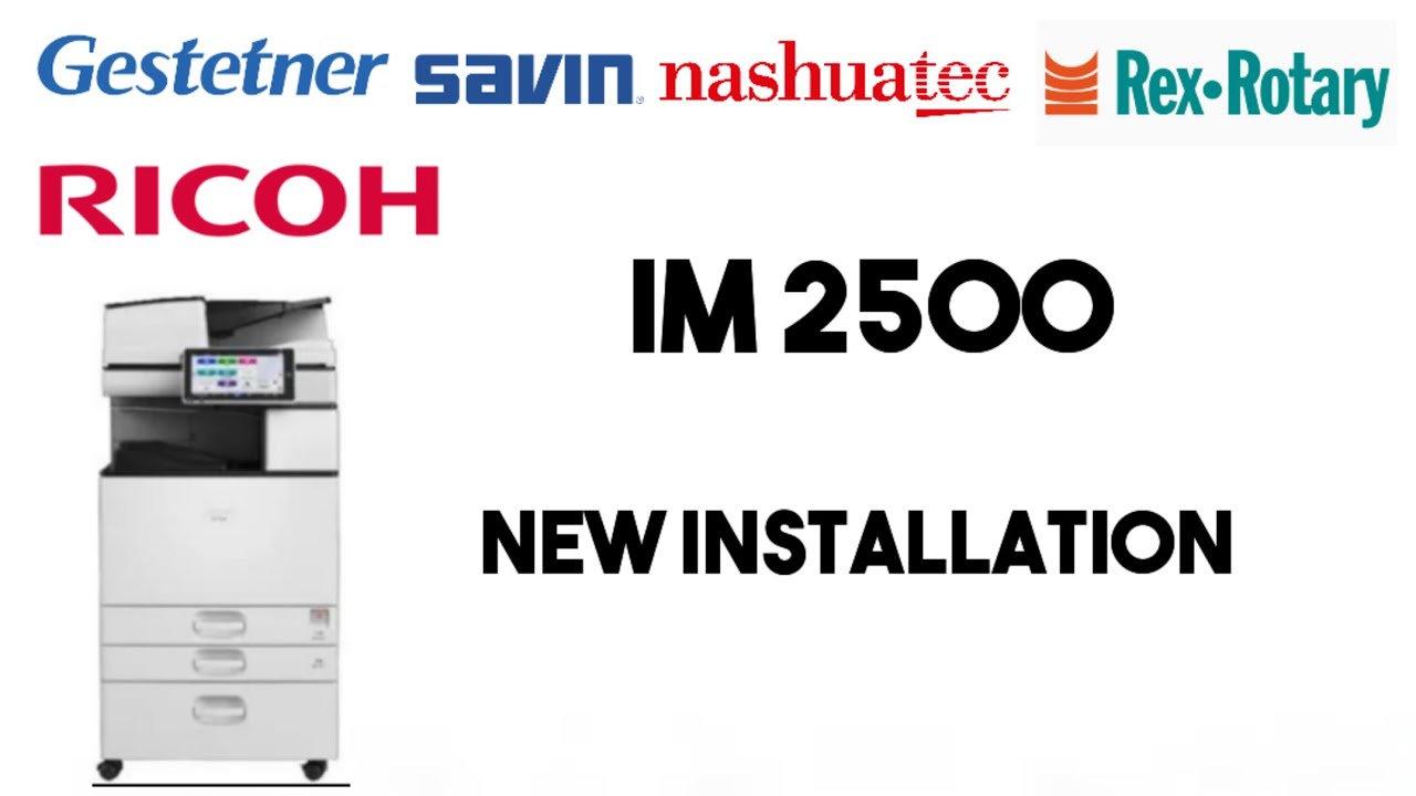 Ricoh IM 2500 Installation. How to install Ricoh IM 2500 with ARDF ...