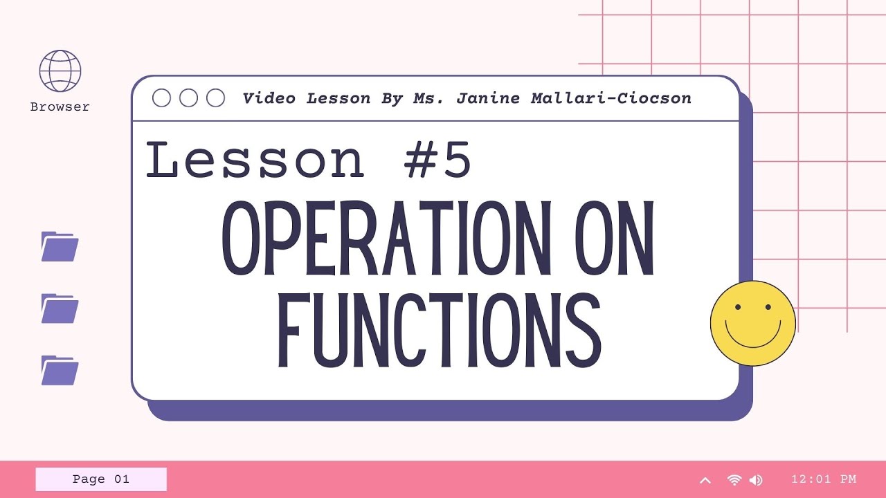 LESSON #5 || Operation On Functions - YouTube