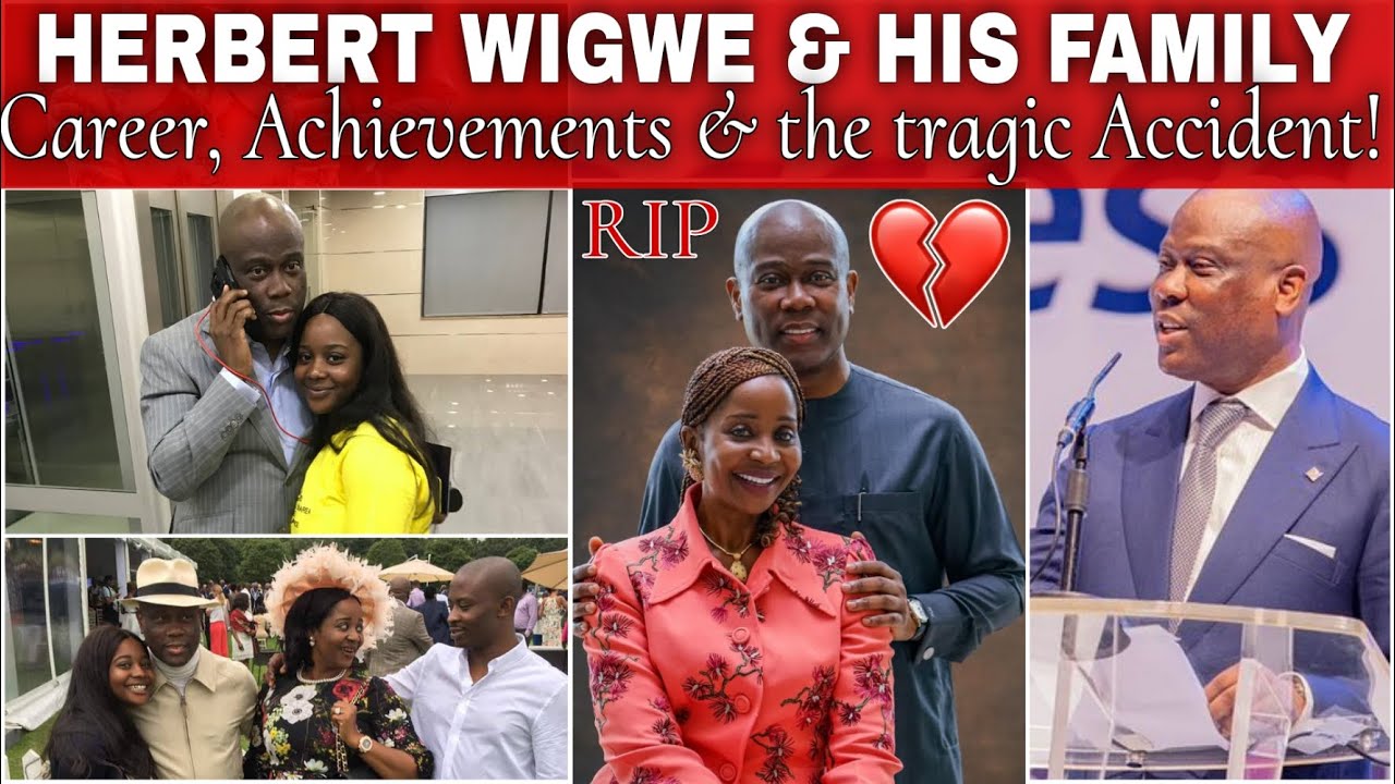 Herbert Wigwe and family. All about his career & the tragic accident ...