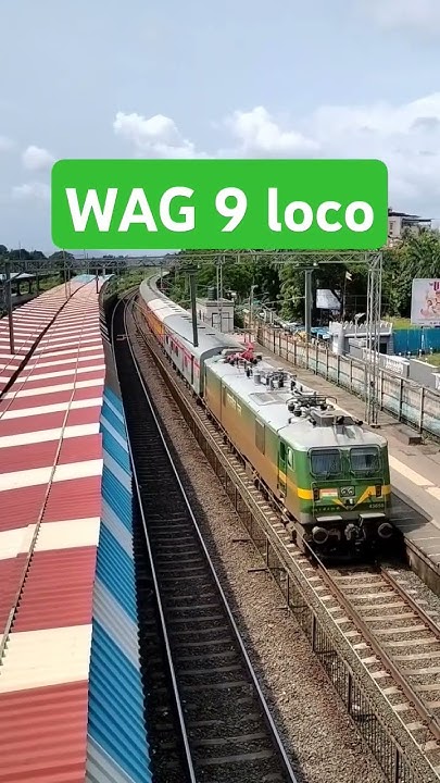 WAG 9 loco with Express train on curve #shorts #youtubeshorts - YouTube