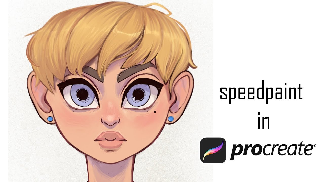 Speedpaint in Procreate 4.1 with ipad pro - YouTube