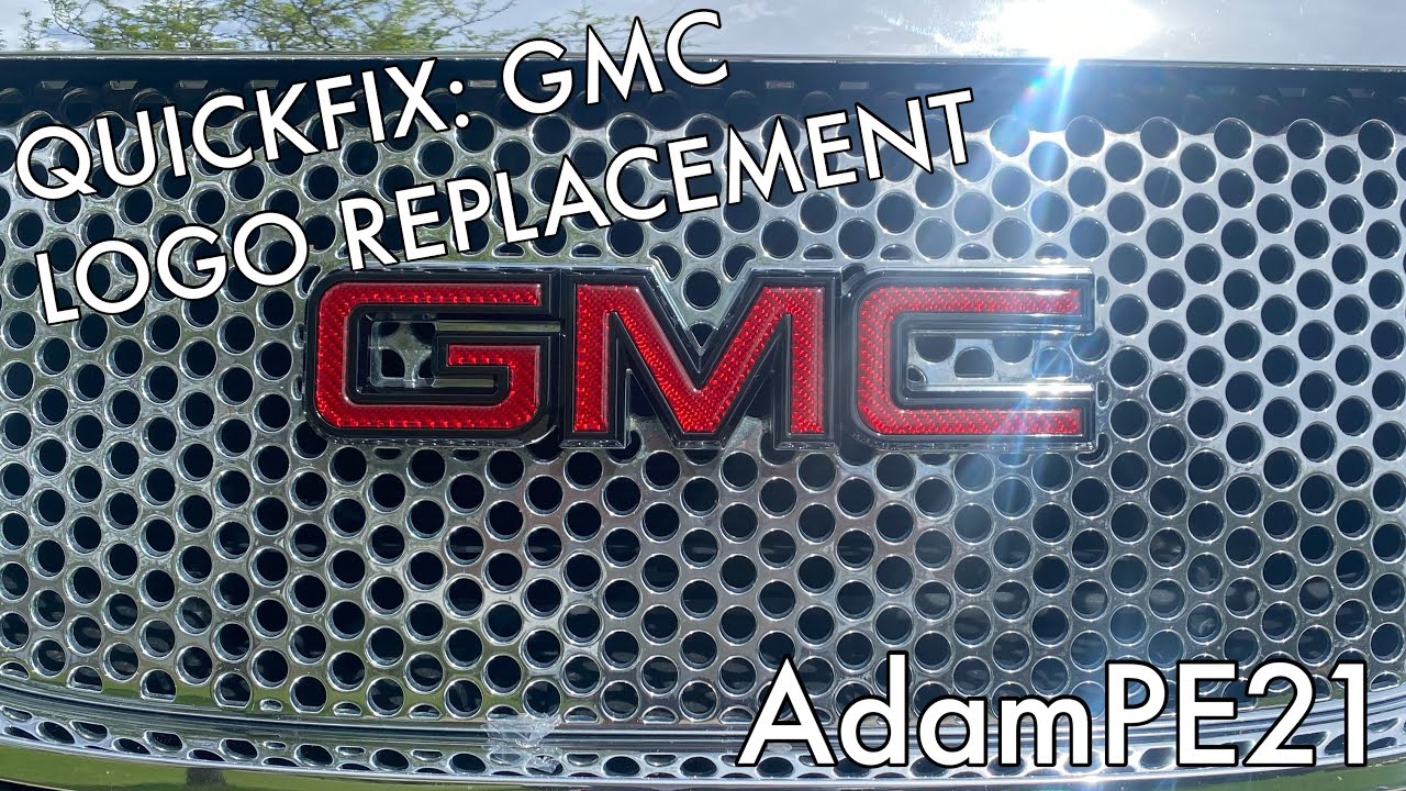 Black GMC emblem replacement on Yukon | How to replace broken logo on ...