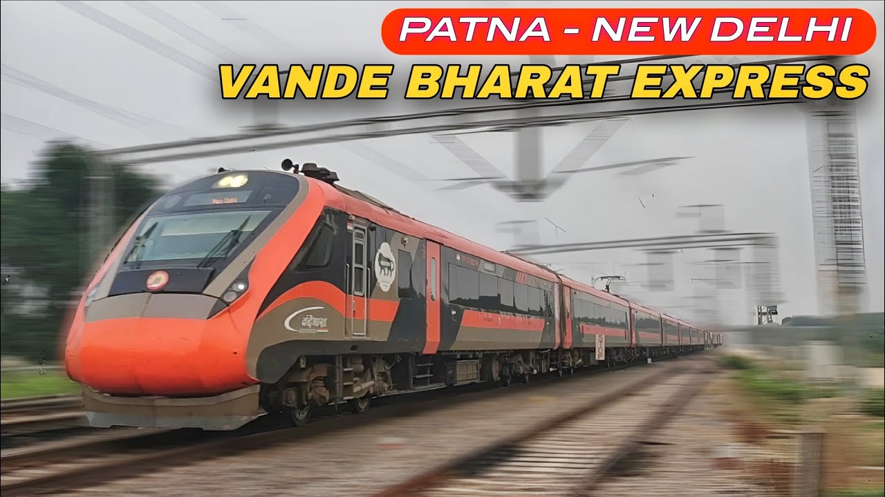 Patna Delhi Vande Bharat Express Overtake Kalindi Express l High Speed ...