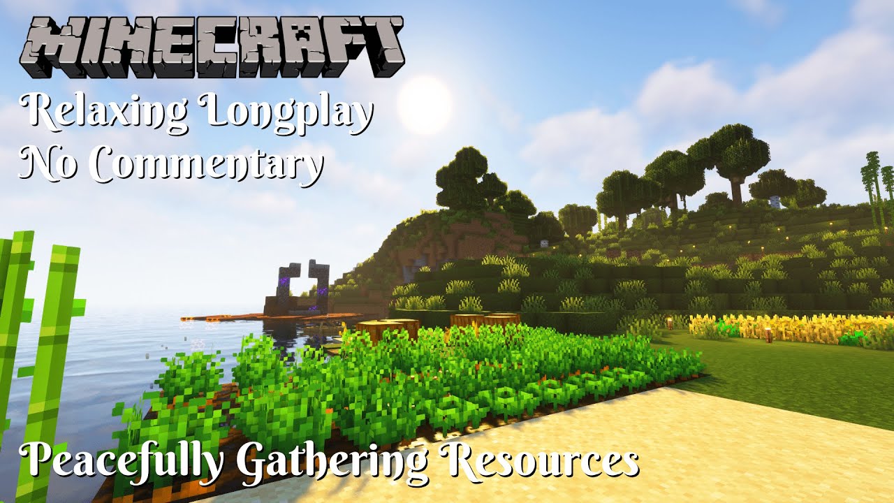 Peacefully Gathering Resources Relaxing Minecraft Longplay [No ...