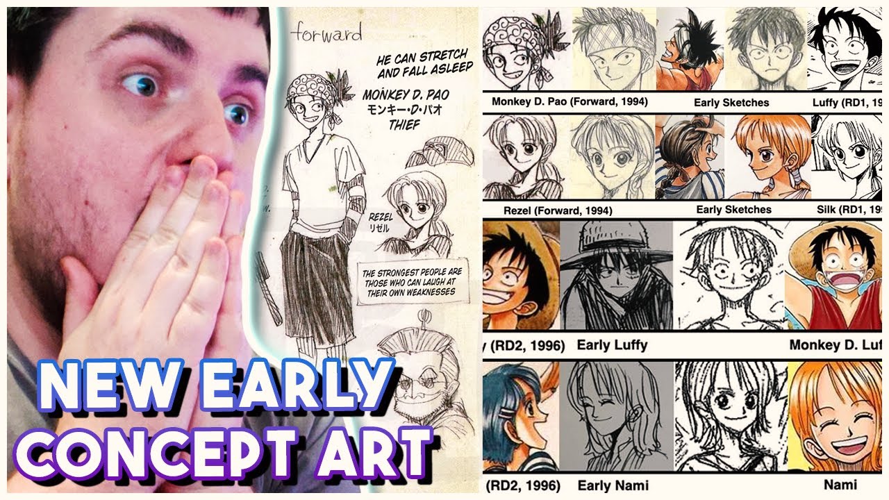 'FORWARD' Very Early One Piece Concept Art released!!! Luffy and Nami ...