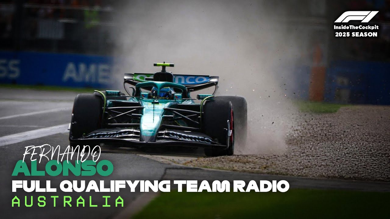Fernando Alonso Full Qualifying Team Radio | 2025 Australian Grand Prix ...