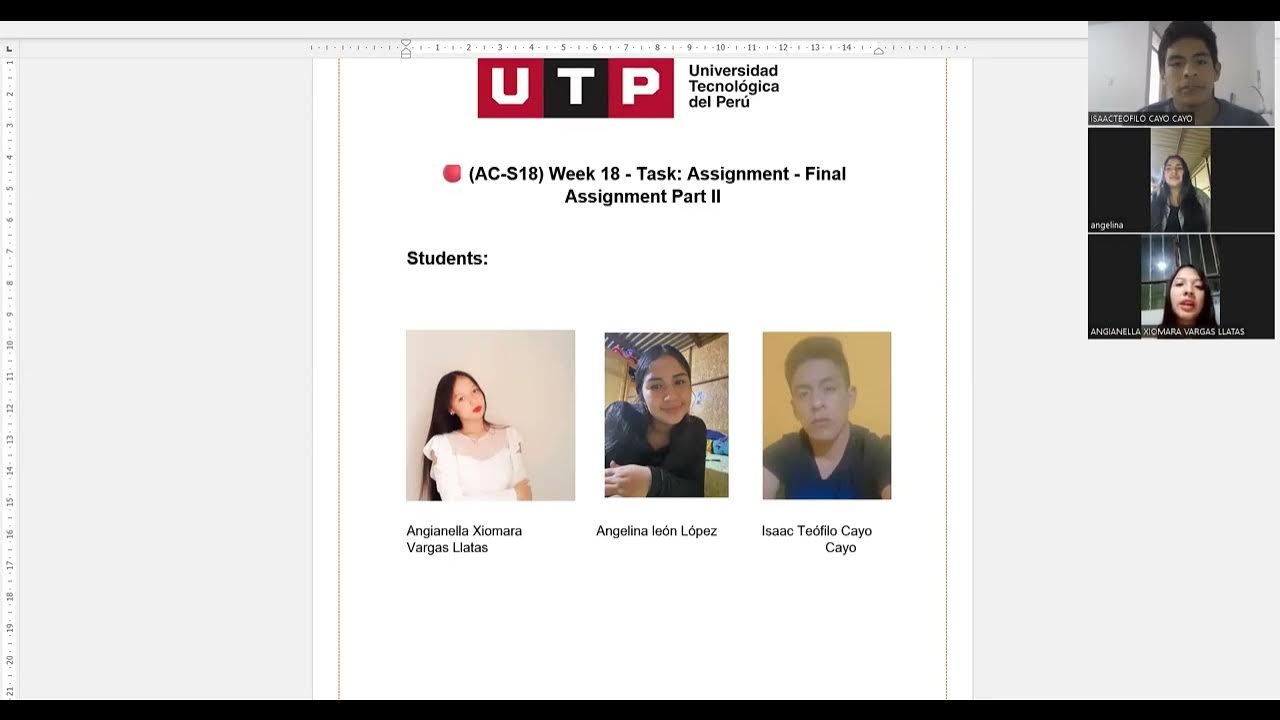 🔴 (AC-S18) Week 18 - Task: Assignment - Final Assignment Part II - YouTube