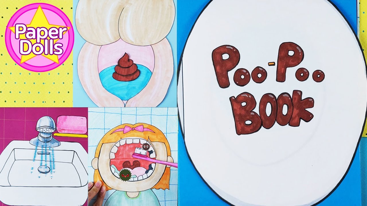 DIY] POO POO QUIET BOOK / Wash Your Hands - YouTube