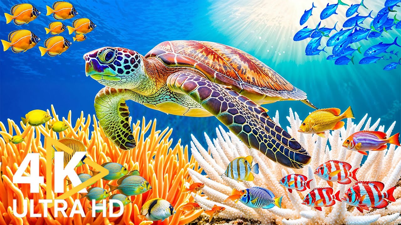 Amazing 4K Ocean Adventure - Dive Deep and Marvel at Sea Animal in The ...