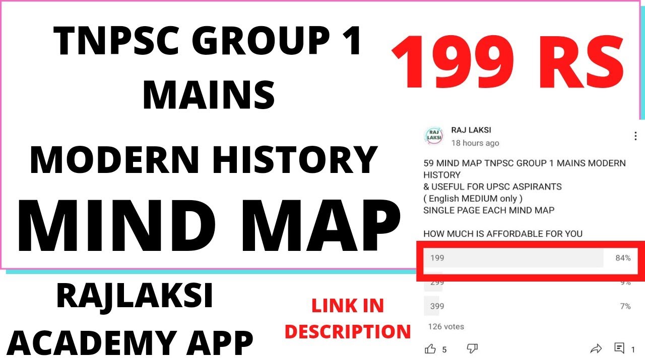 59 MIND MAP - MODERN HISTORY - TNPSC GROUP 1 MAINS - UPSC - 199 RS ONLY ...