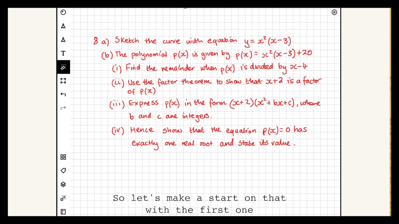 Factor and Remainder Theorem Exam Question - YouTube
