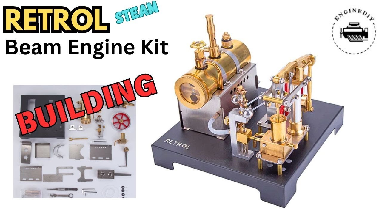 RETROL Fully Working Watts's Steam Beam Engine Model Kit. Part 1 - YouTube