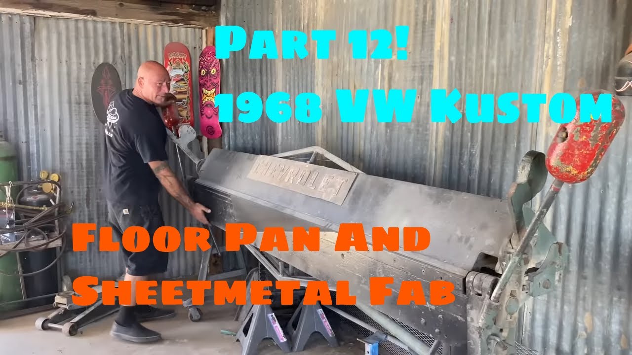 PART 12! Ian Roussel 1968 VW Bug Rear Floor Pan Fabrication...The Story ...