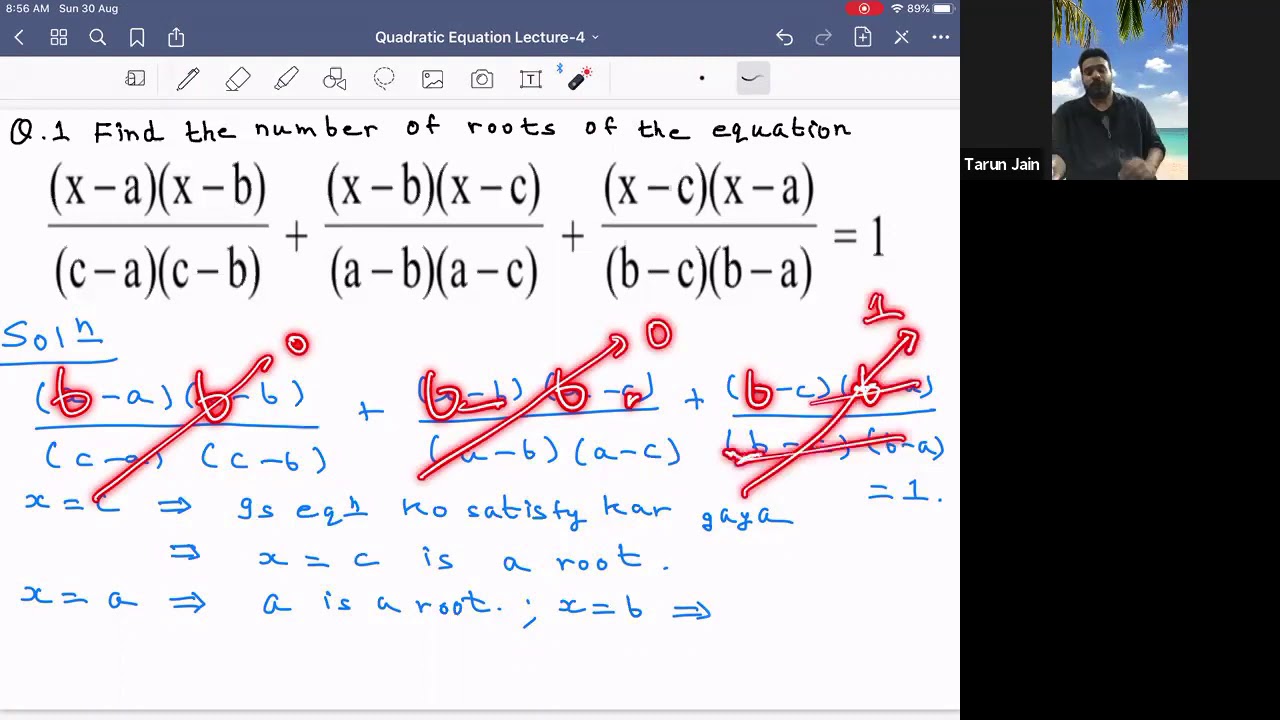 Quadratic Equation Lecture-4 - YouTube