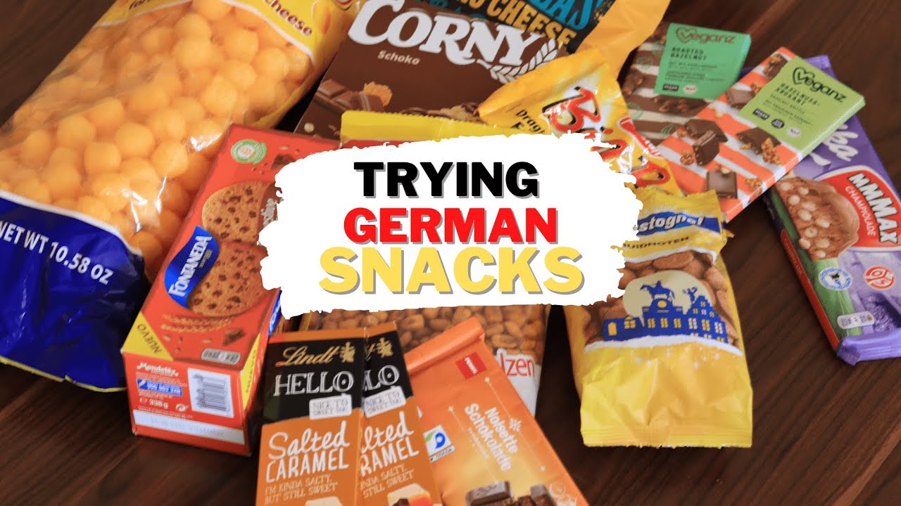 Trying 11 different snacks from Germany 🍬🍫 - YouTube