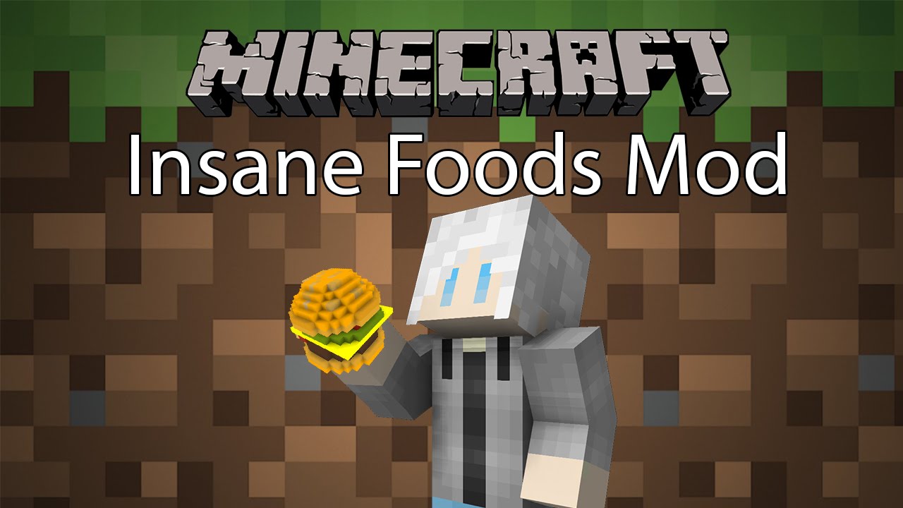 Minecraft Mod รีวิว - Mod อาหารซาดิต | Insane Foods Mod - YouTube