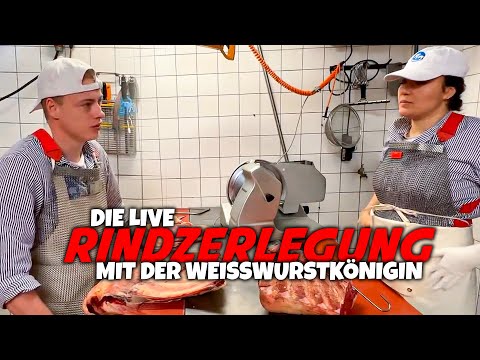 Kuhzerlegung mit der Weißwurstkönigin! 🐄💪🏼