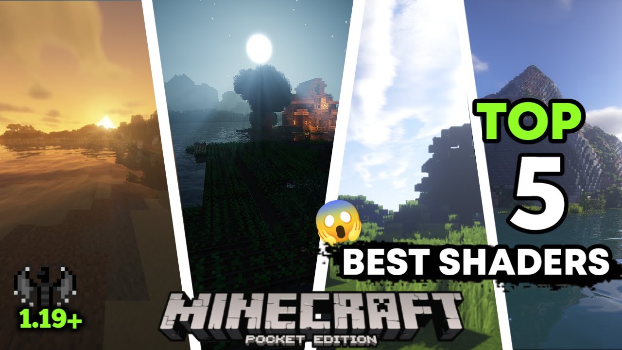 Top 5 Best Shader For Minecaft 1.19 😍😱🥰 || Shaders For Minecraft pe 1. ...