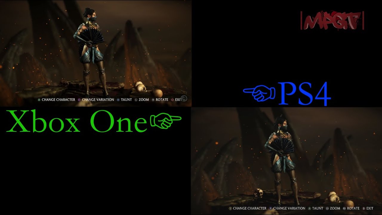 Mortal Kombat X (PS4 Vs Xbox One - Character Comparison) in 1080p 60fps ...