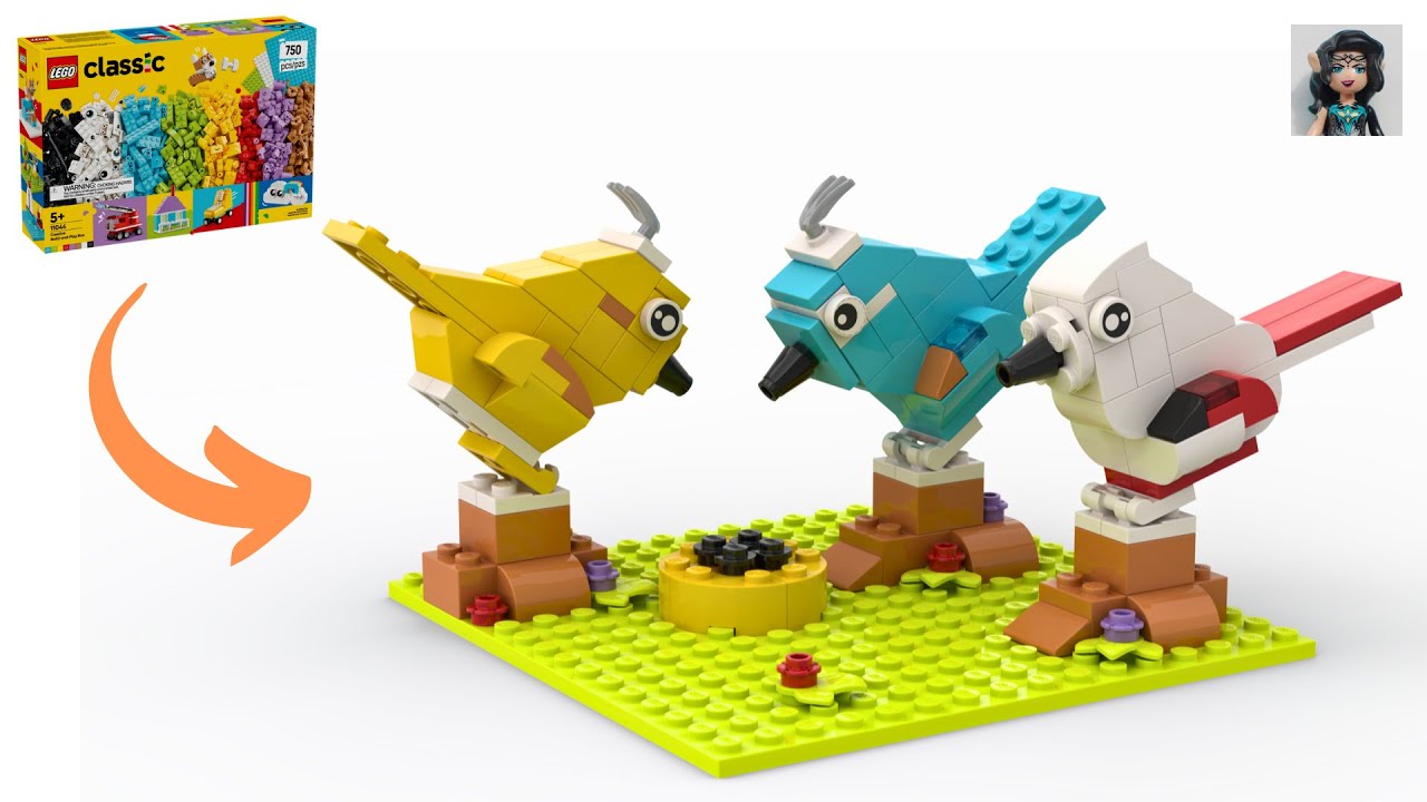 BIRDS Lego classic 11044 ideas How to build easy - YouTube