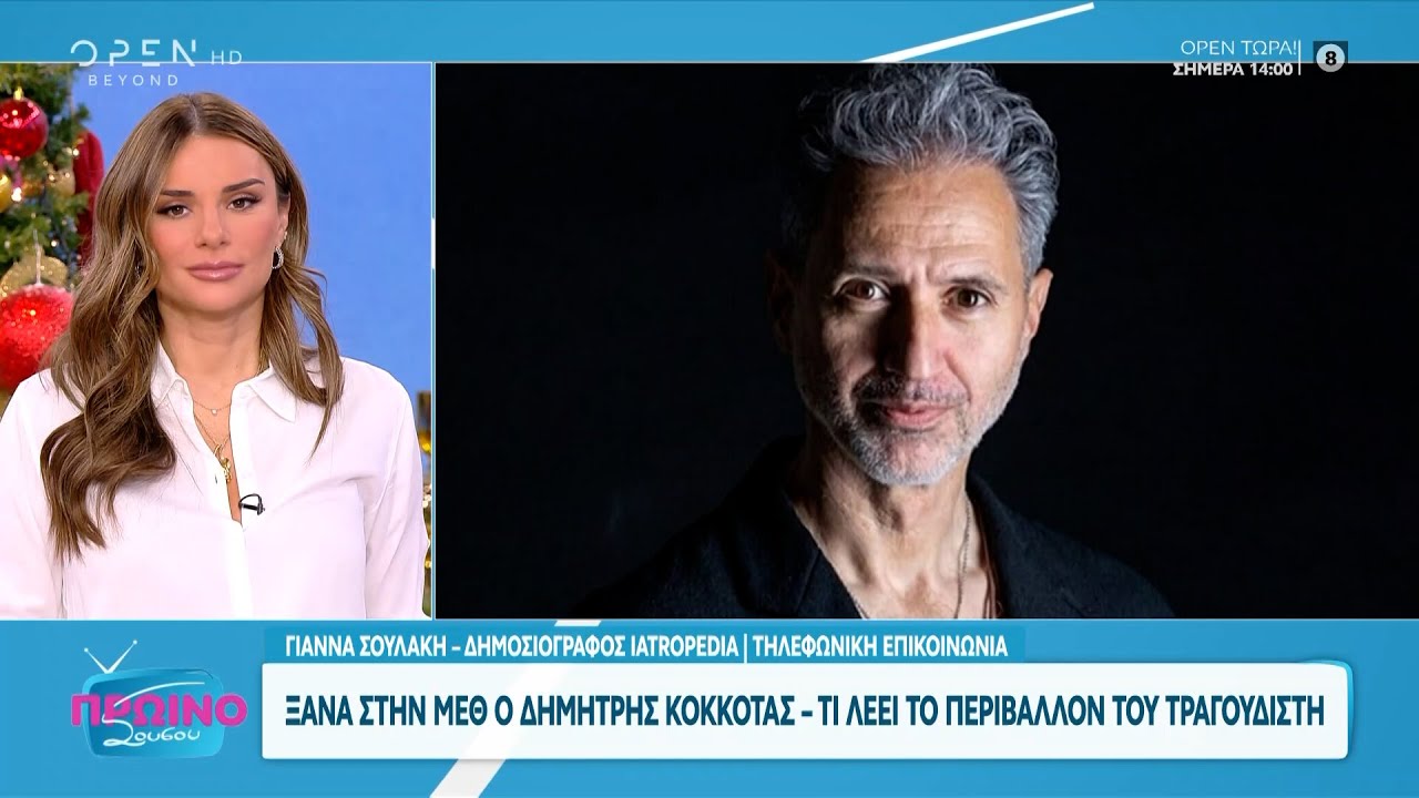 Ξανά στη ΜΕΘ ο Δημήτρης Κόκκοτας | OPEN TV - YouTube