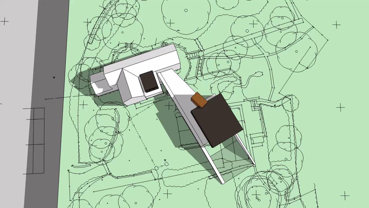 Angled house extension option 1 - YouTube