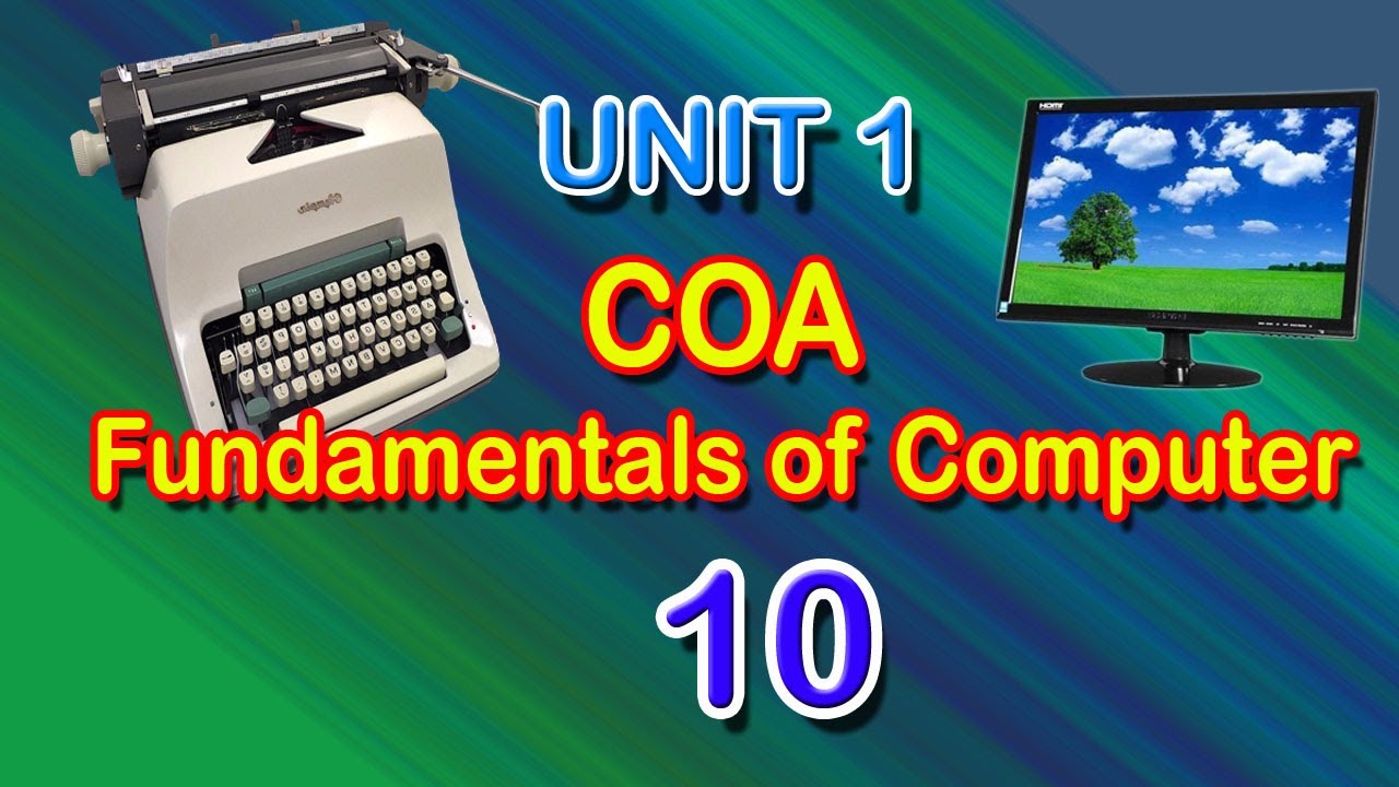 COA Fundamental of Computer (Unit -1) - 6 - YouTube