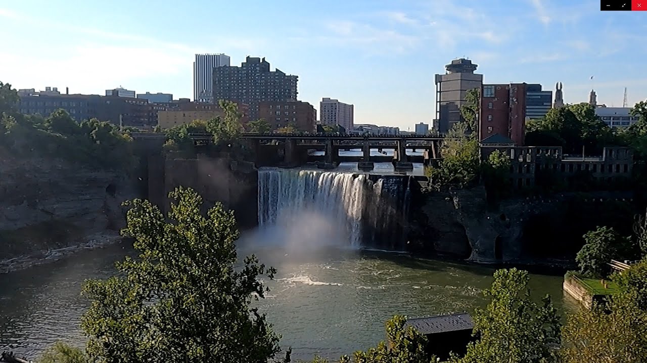 Rochester, New York - 3 Waterfalls of the Genesee River - YouTube