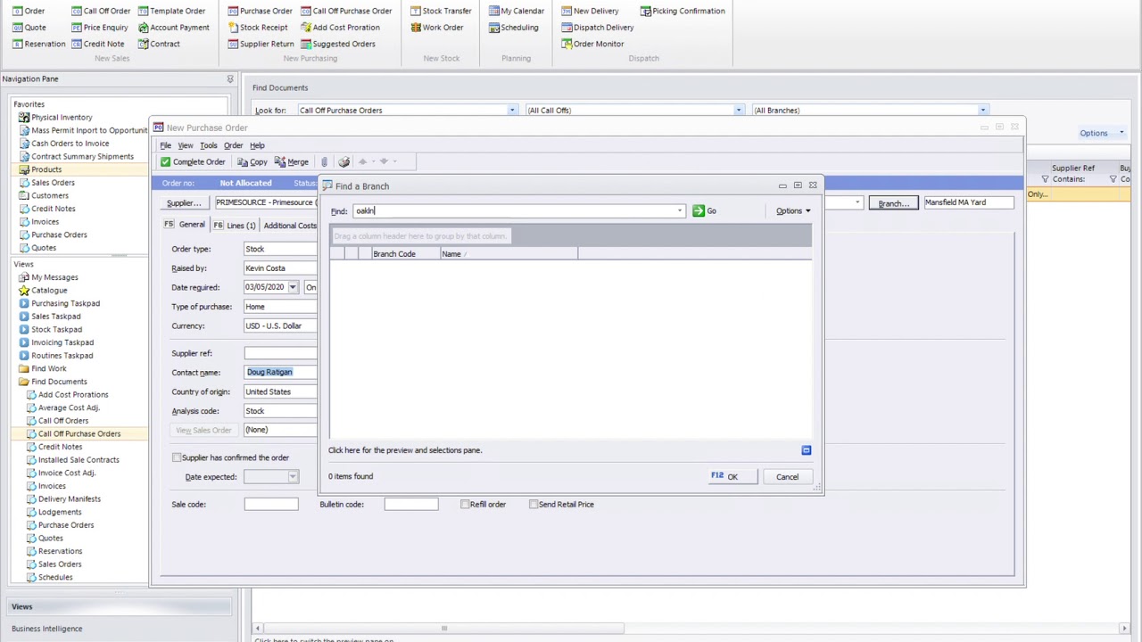 Call Off Purchase Order Call Off Lines - YouTube