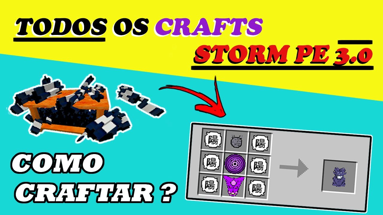 COMO CRAFTAR NO STORM PE 3.0 + TODOS OS CRAFTS DO ADDON !! HABILIDADES ...