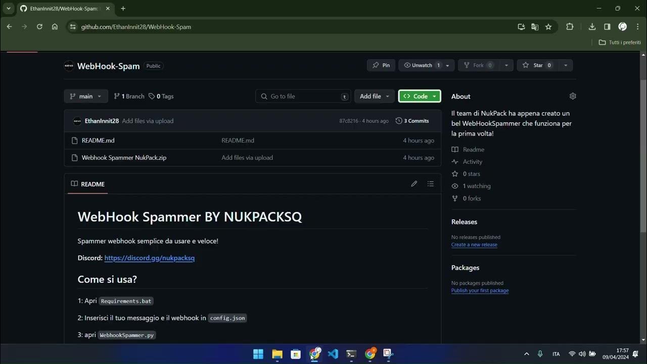 Tutorial WebHook Spam by NukPack - YouTube