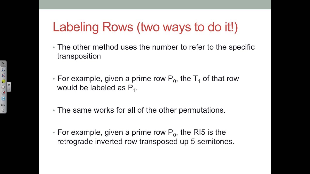 Serialism, Ordered Segments, and Row Forms - YouTube