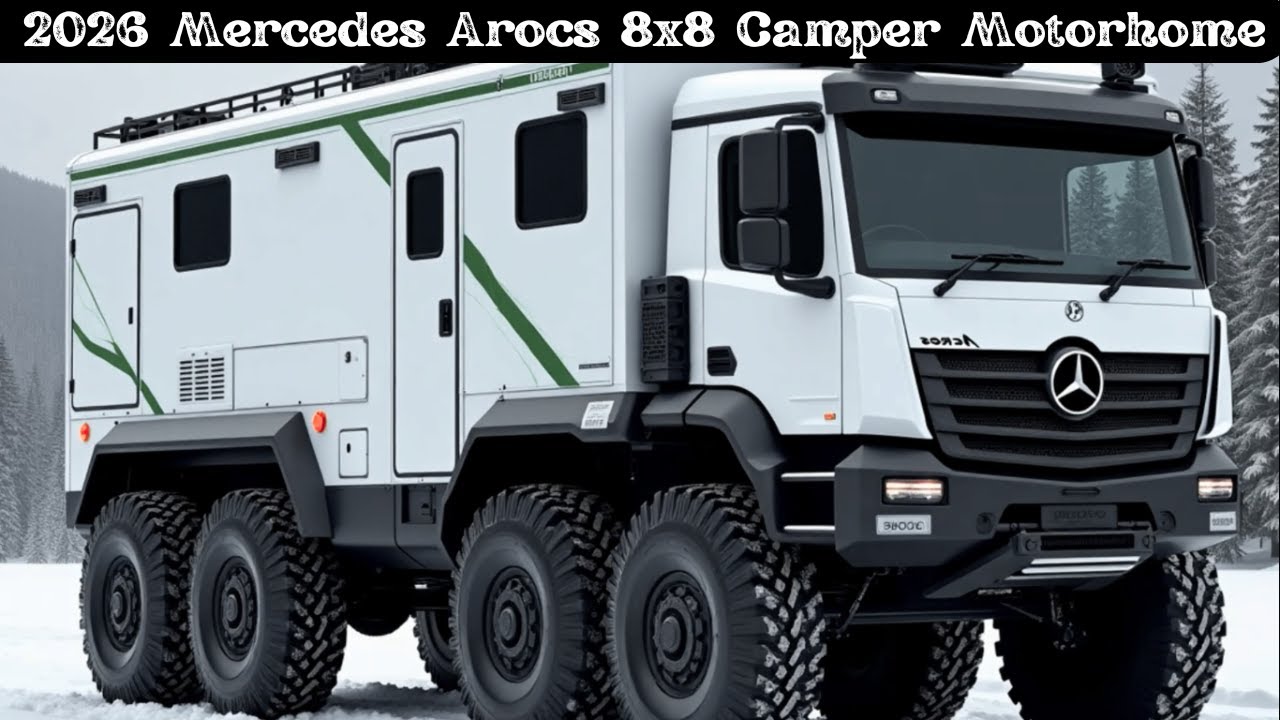 2026 Mercedes Arocs 8x8 Camper Motorhome – The Ultimate Off-Road Luxury ...