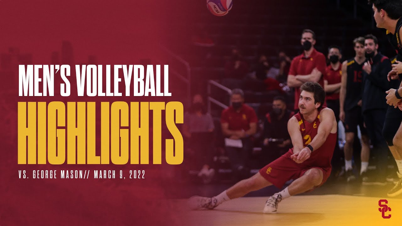 Men's Volleyball: USC 3, George Mason 0 - Highlights 3/9/22 - YouTube