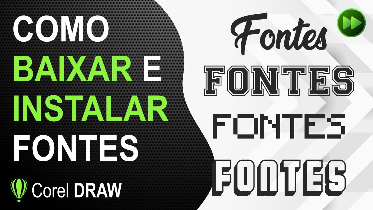 Baixar e Instalar Fontes - Corel Draw - YouTube