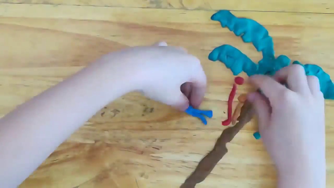 lilo clay abc coconut tree - YouTube