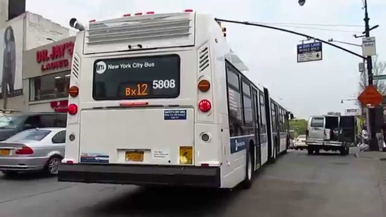MTA New York City Bus: Nova Bus LFS Articulated #5808 & New Flyer XD60 ...