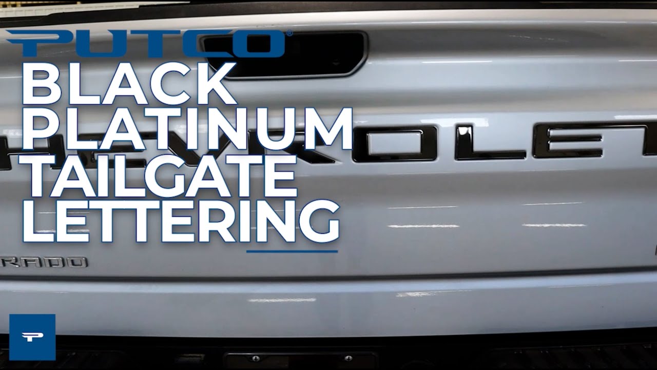 Putco Black Platinum Tailgate Lettering Kit - YouTube