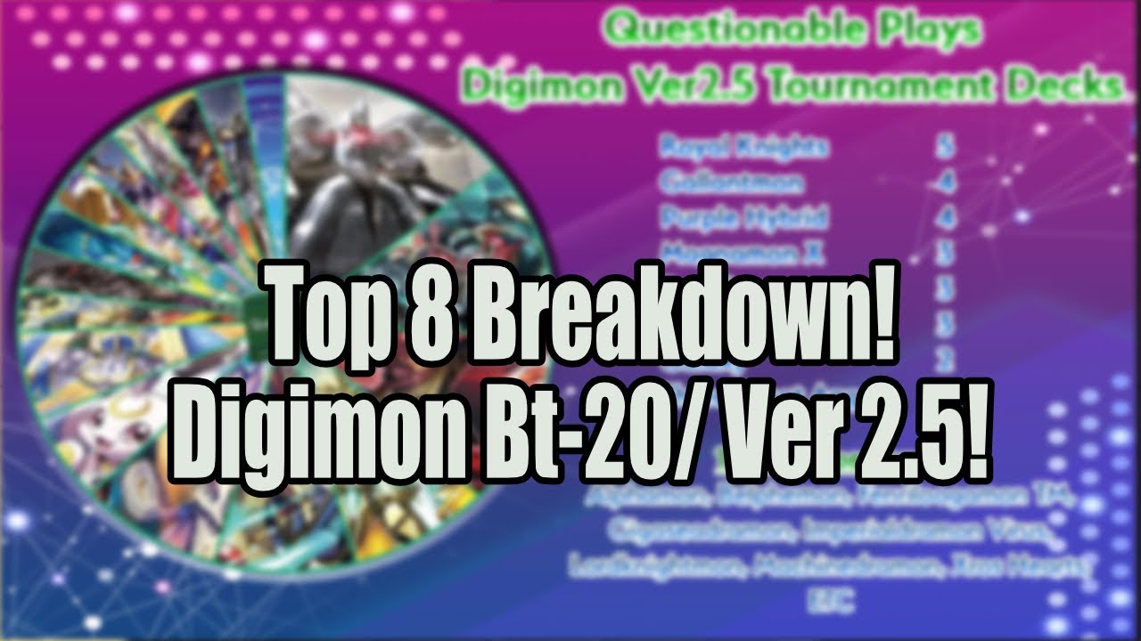 Questionable Plays! Double Case Event Top 8 Decks | Breadown Digimon Card Game BT-20 - YouTube