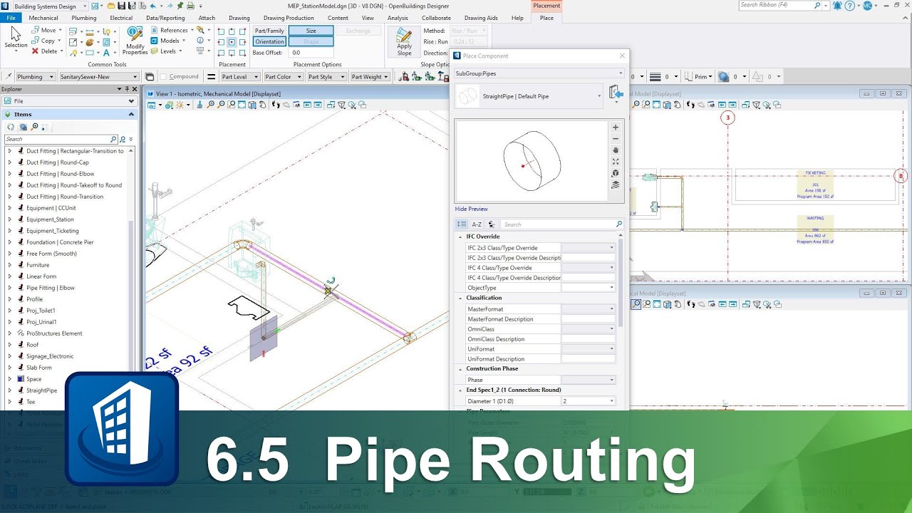 6.5 - Pipe Routing - YouTube