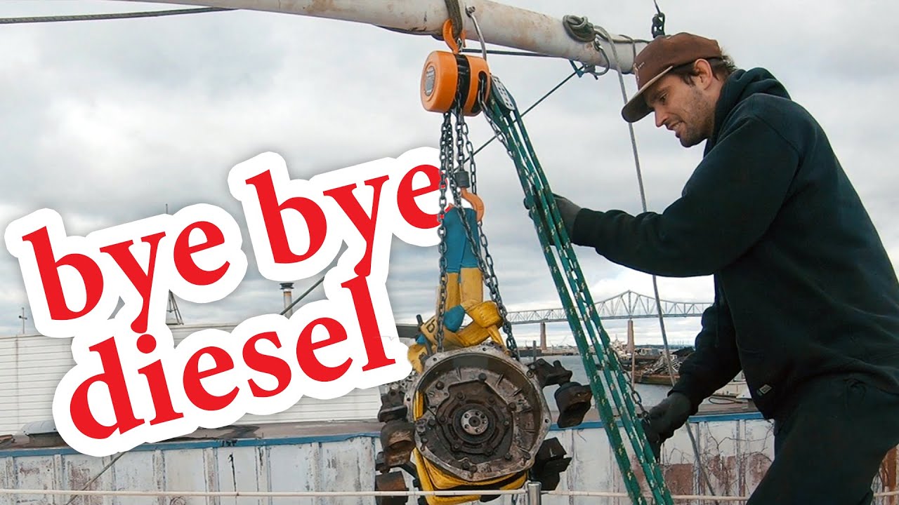 Ep. 12: Bye Bye Diesel! Engine Removal: Part 3 - Refitting Reverie ...