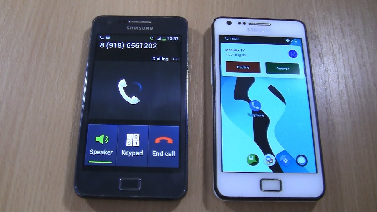 Incoming call & Outgoing call at the Same Samsung S2 Plus +S2 Android ...