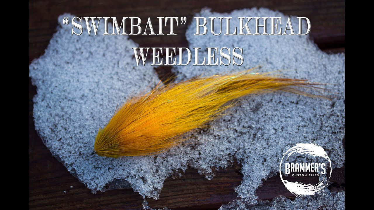 Swimbait BULKhead - 8" Weedless Pike/Musky Fly - YouTube