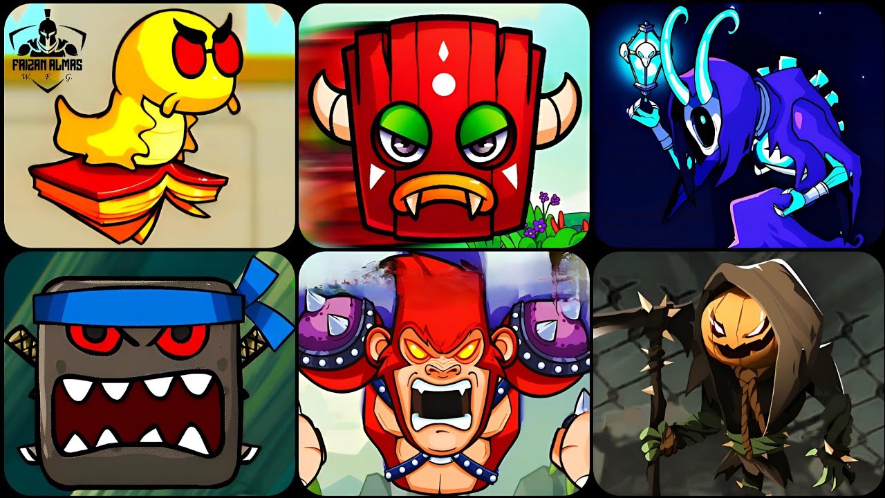 6 Epic Boss Battles! Red Ball, Reaper & Panda Master & More | Face New ...